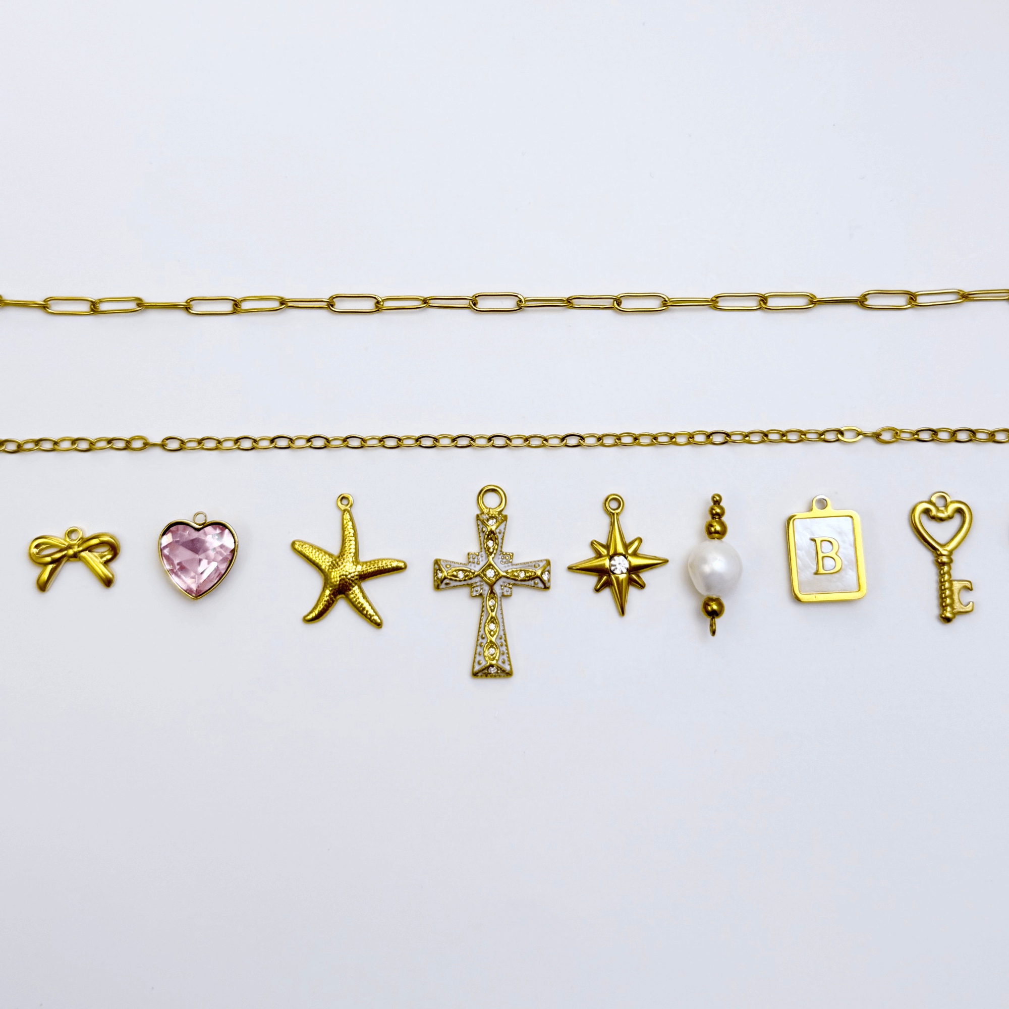 Design Your Own Gold Charm Necklace – Medium Chain | Custom ...